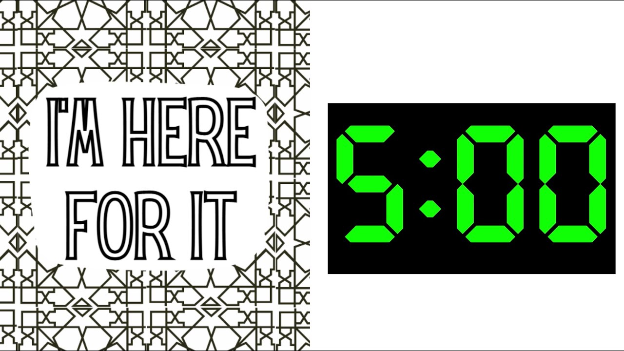 5 Minute Cool Countdown Timer - YouTube