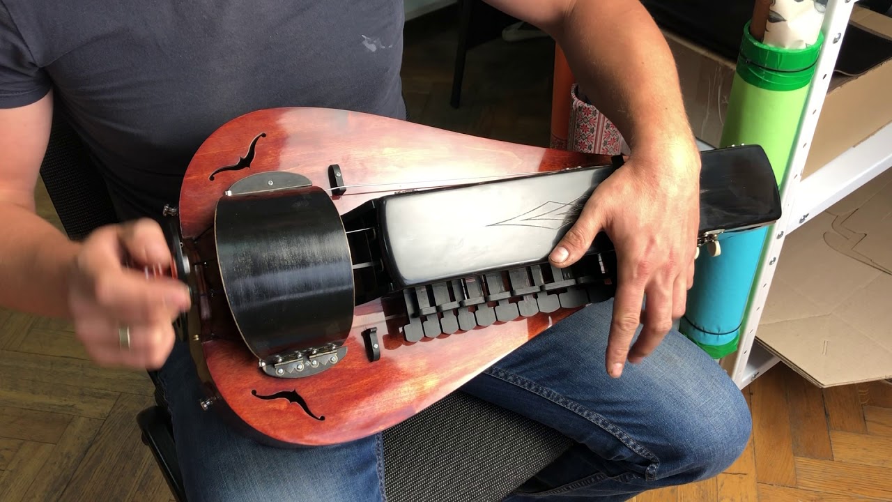 Hurdy-Gurdy / Model Elephant with metal tangents/ Handmade Gurdy - YouTube