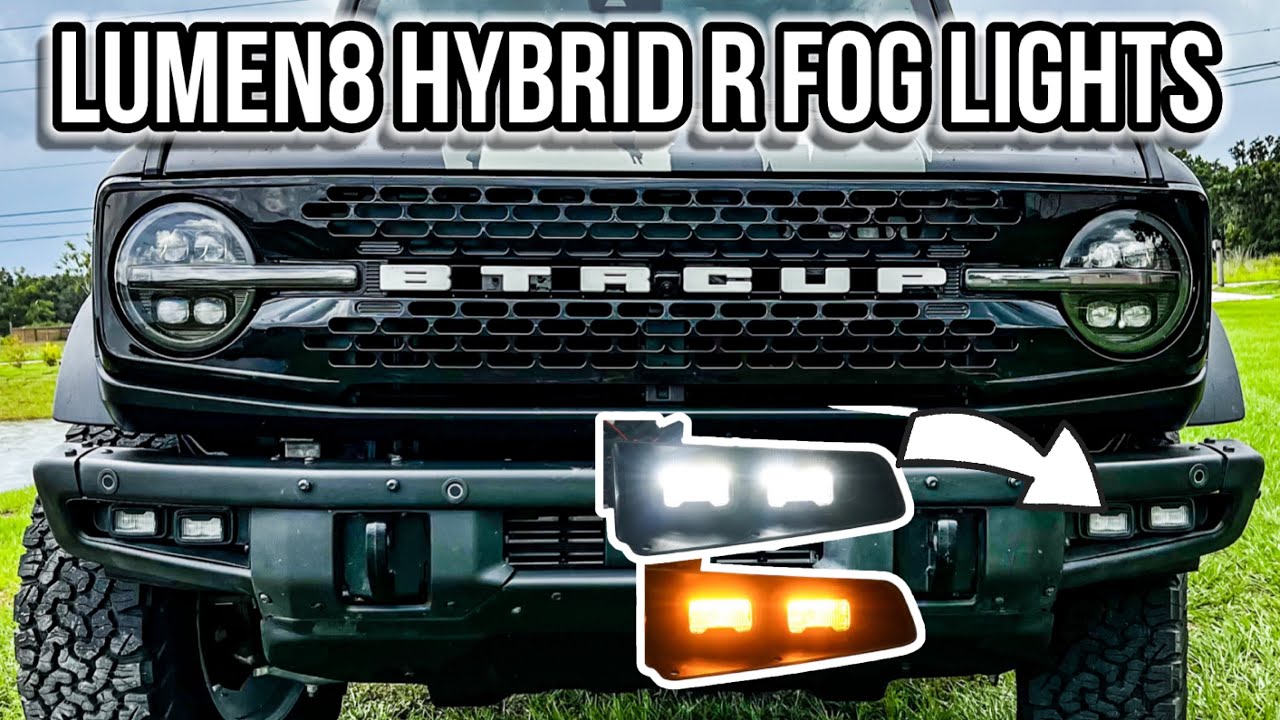 Raptor Style Fog Lights for 2021+ Ford Bronco w/ Modular Bumper ...