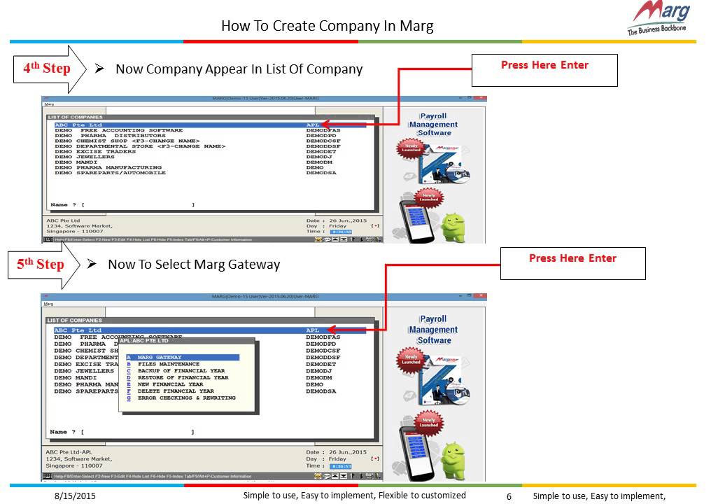 How To Create Company In Marg - YouTube