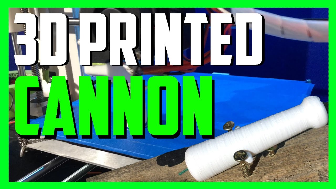 3D Printing Cannon (Actually Works) - YouTube