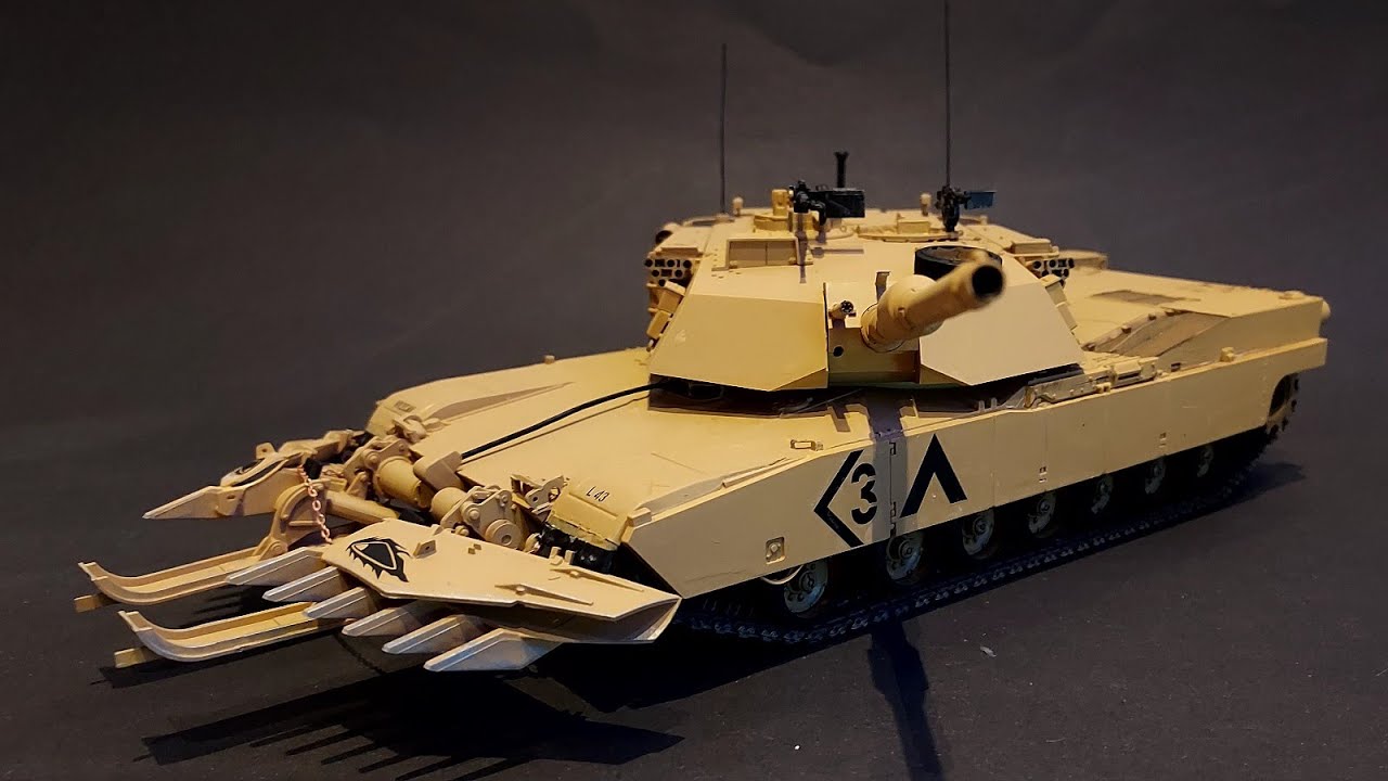 M1a1 Abrams with Mine Plow - YouTube