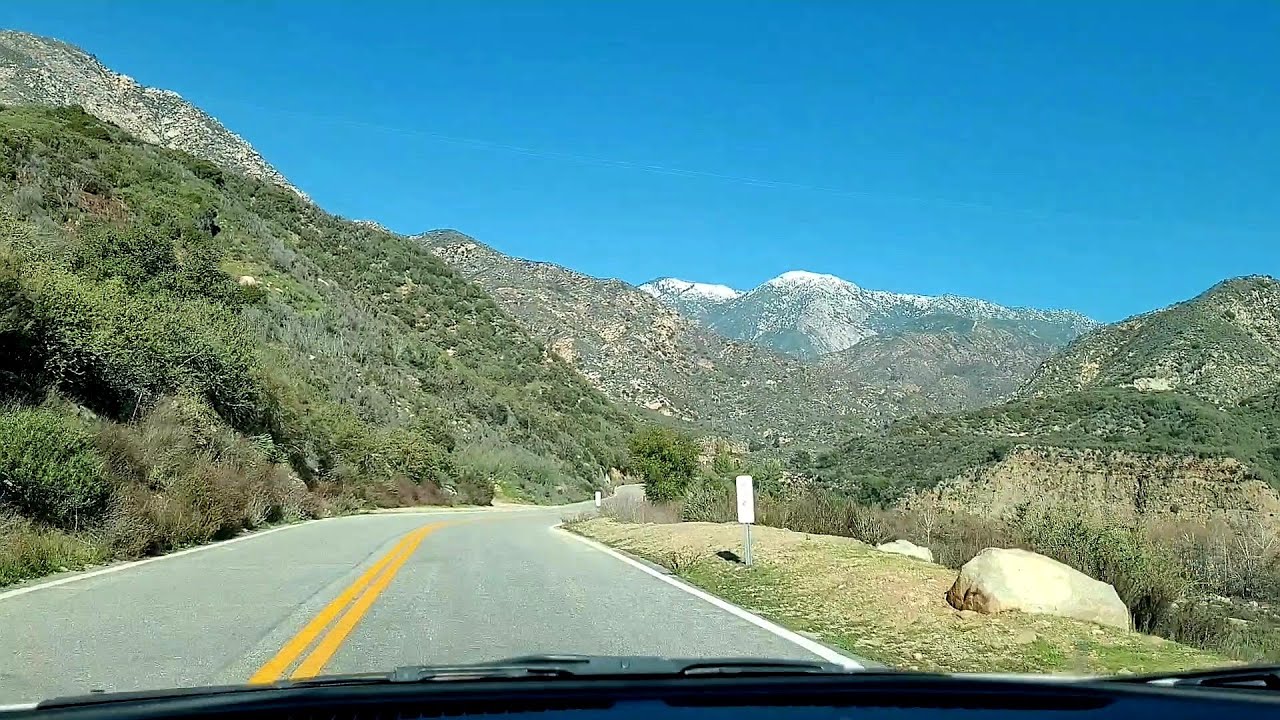 Driving the scenic California State Route 39 in Azusa to Crystal Lake ...