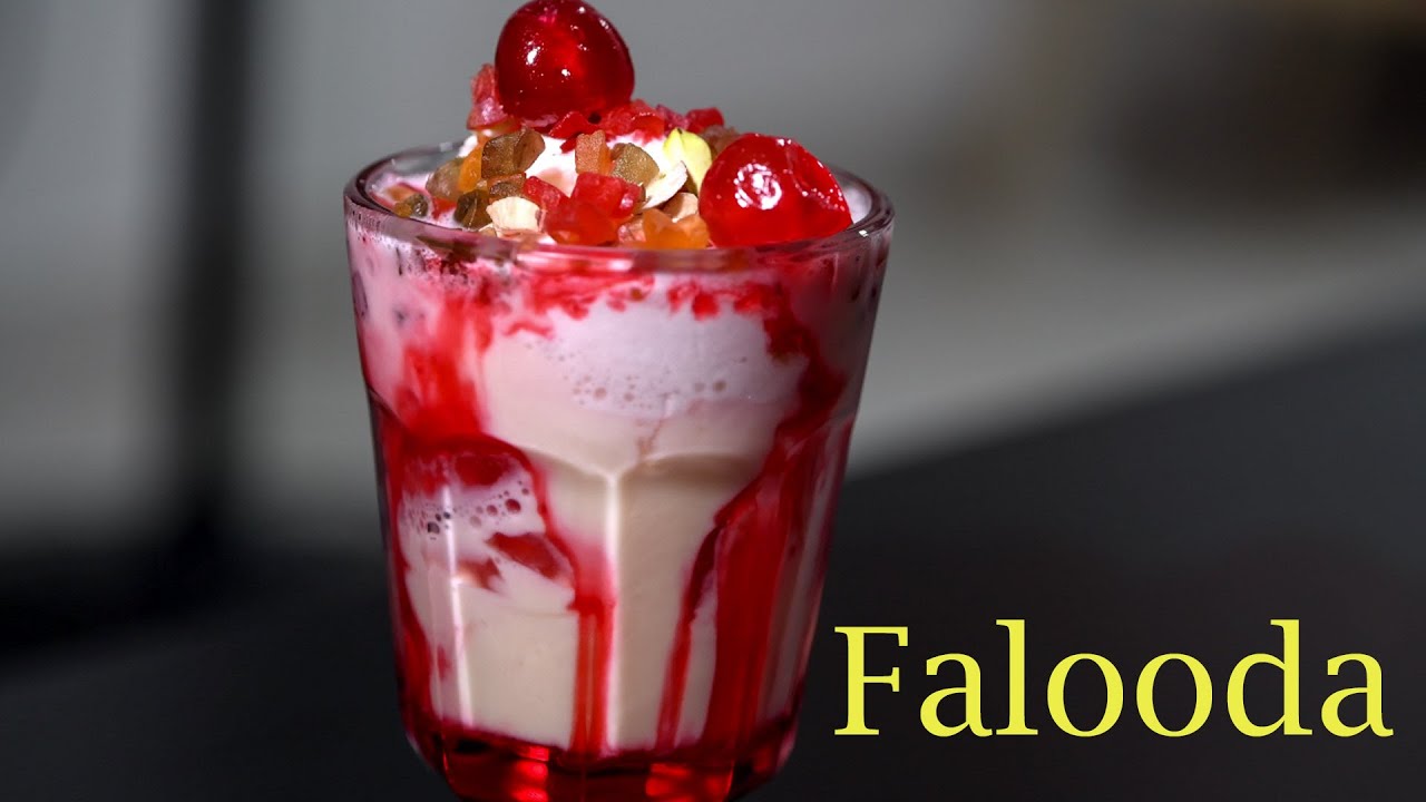 Falooda Recipe | Mumbai Special Falooda | Falooda with Custard ...