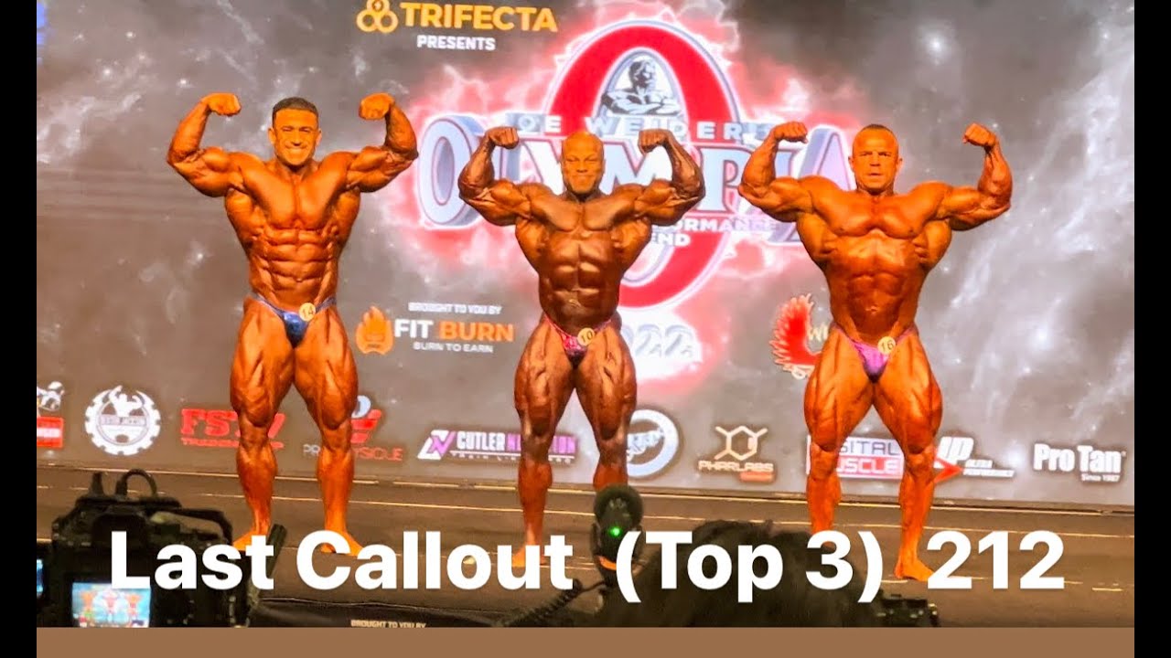 2022 Mr Olympia 212-class PREJUDGING, LAST CALLOUT - YouTube