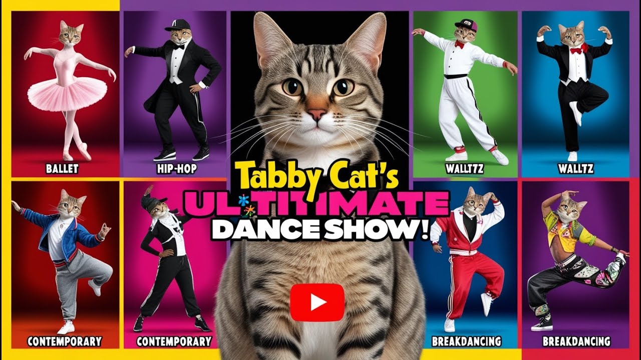 Realistic Tabby Cat Dancing in 6 Styles Ballet, Hip Hop, Waltz & More ...