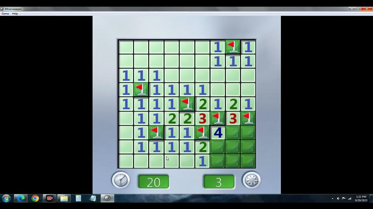 Minesweeper (beginner) - no commentary - YouTube