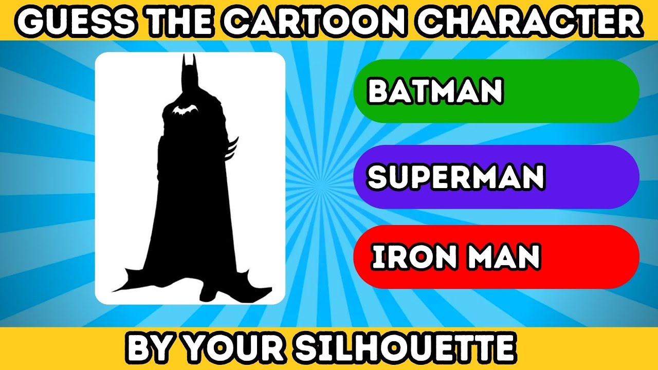 "Guess the Cartoon Character by Their Shadow 🏰🐰👸🏼 - Cartoon Silhouette ...