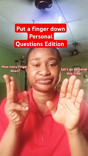 Put a finger down Personal Questions Edition! Let's go! #shorts # ...