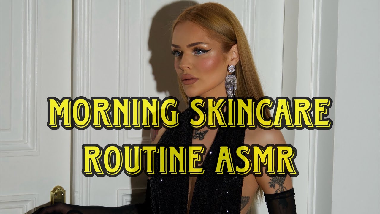 😴ASMR( Morning Skincare Routine) - YouTube