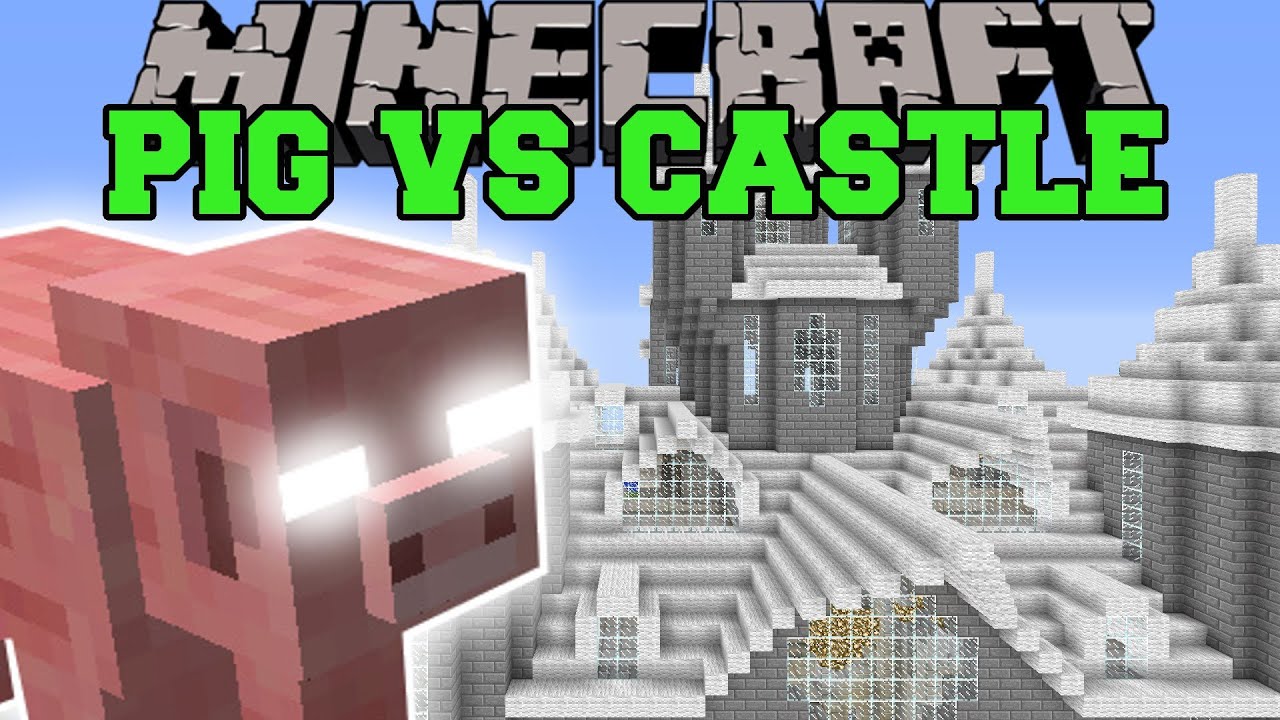 PIGZILLA MOD VS CASTLE LIVIDUS - Minecraft Mods Vs Maps (Pig Meteors ...