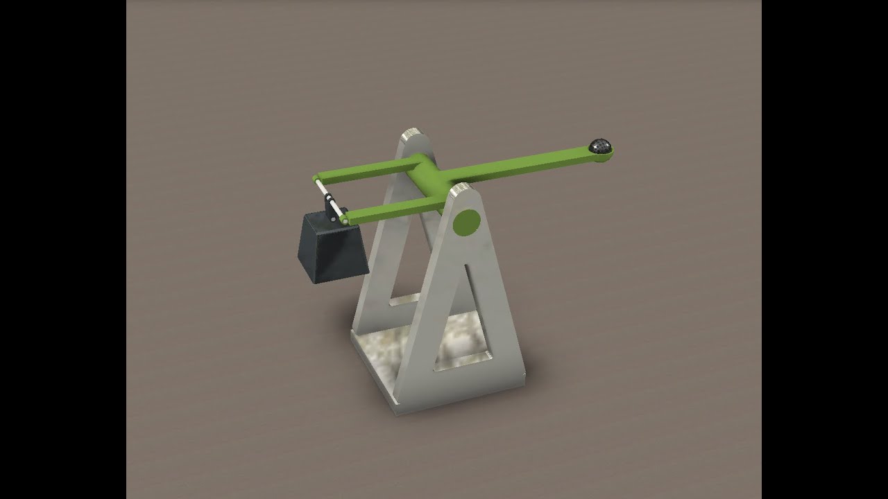 Catapult, Dynamic Simulation in Autodesk Inventor - YouTube