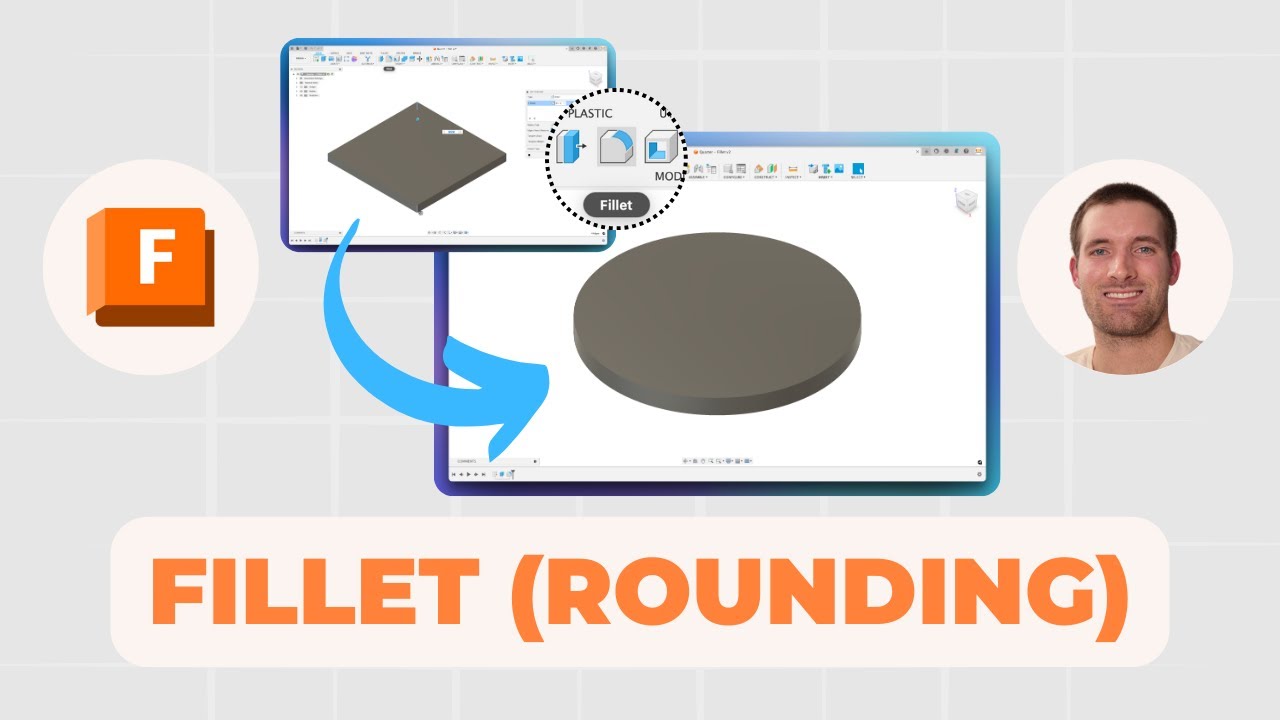 Make a Quarter in Fusion - Fillet Method - YouTube