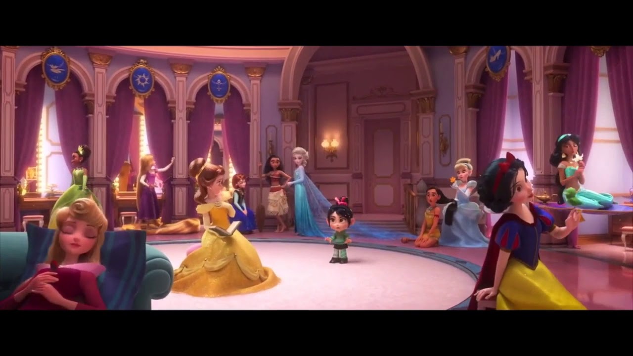 Ralph Breaks the İnternet - Vanellope meets the Disney Princesses ...