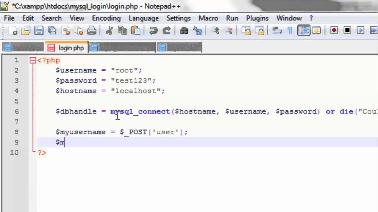 PHP MySQL Login Tutorial 2 - YouTube