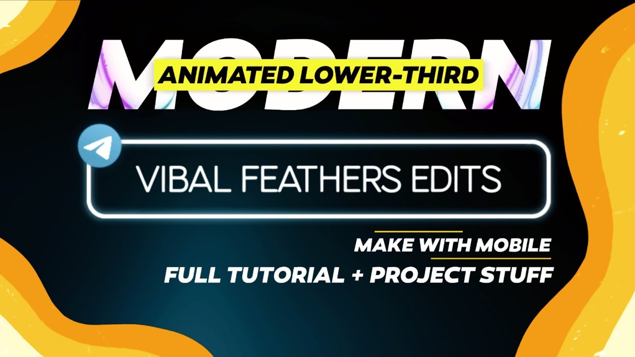 Modern Animated Lower Thirds Tutorial | Free Social Media Lower Thirds Template - YouTube