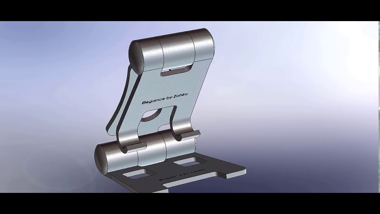 SOLIDWORKS phone STAND - YouTube