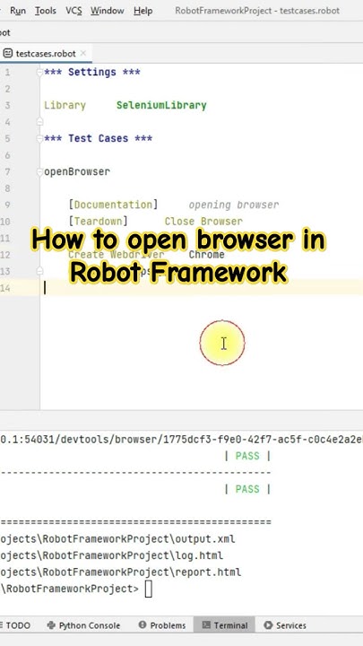 How to #open #browser in #robot #framework ? #robotframework #selenium #programming #code # ...
