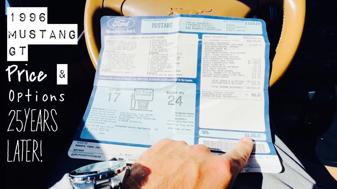 We Found a 1996 Ford Mustang GT Convertible in AMAZING Condition | 25 ...