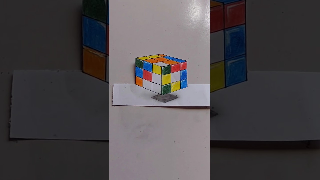 How To Draw A Cube With Color