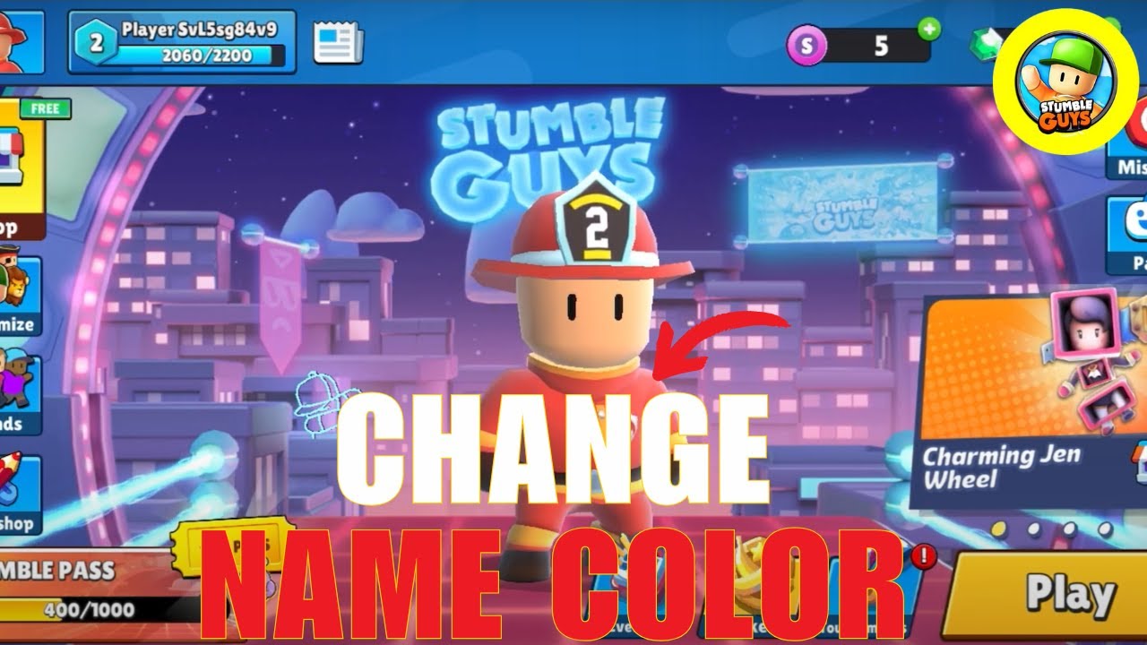 How to Change Name Color in Stumble Guys | Customize Name Color in ...