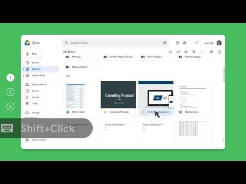 How to: Share multiple files in Google Drive - YouTube