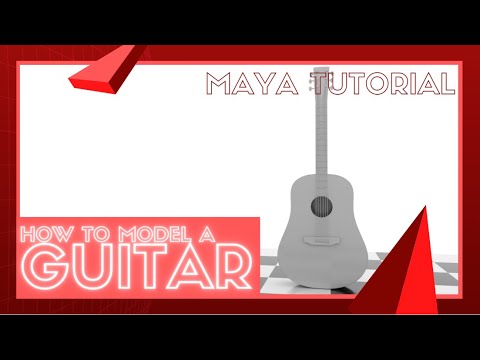 Modeling a Guitar - Maya Tutorial - YouTube