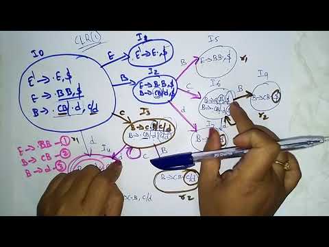 LALR (1) parsing  | LR(1) items | CD | Compiler Design | Lec-25 | Bhanu Priya