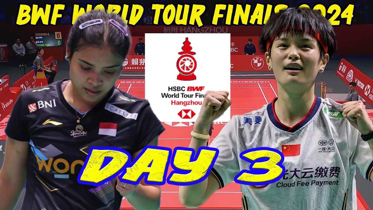 DAY 3 BWF World Tour Finals 2024 Live Stream Badminton - YouTube