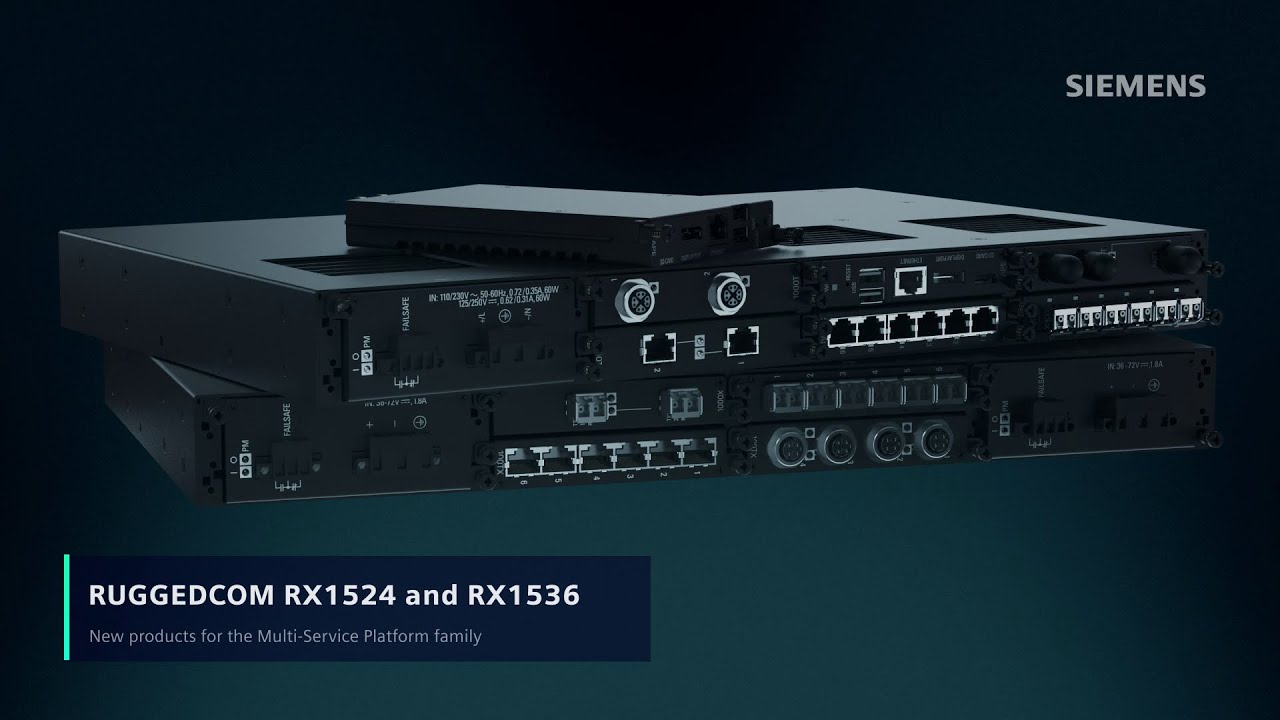 RUGGEDCOM RX1524 and RX1536 | Rugged Ethernet switches and routers for ...