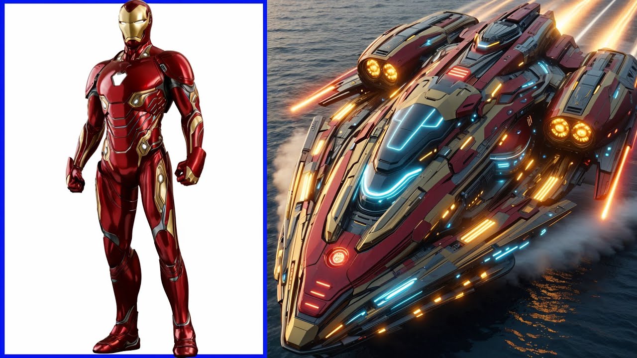 🚢 Marvel Heroes Now Appear as Ships 🦸‍♂️⚓ #HeroShips #MarvelShipFusion ...