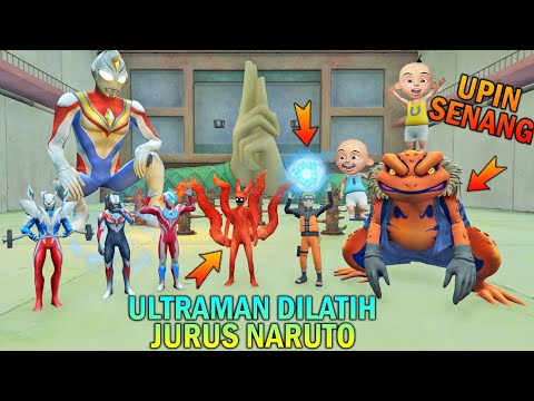 KELUARGA ULTRAMAN DILATIH JURUS NINJA NARUTO, UPIN IPIN SENANG - GTA 5 BOCIL SULTAN