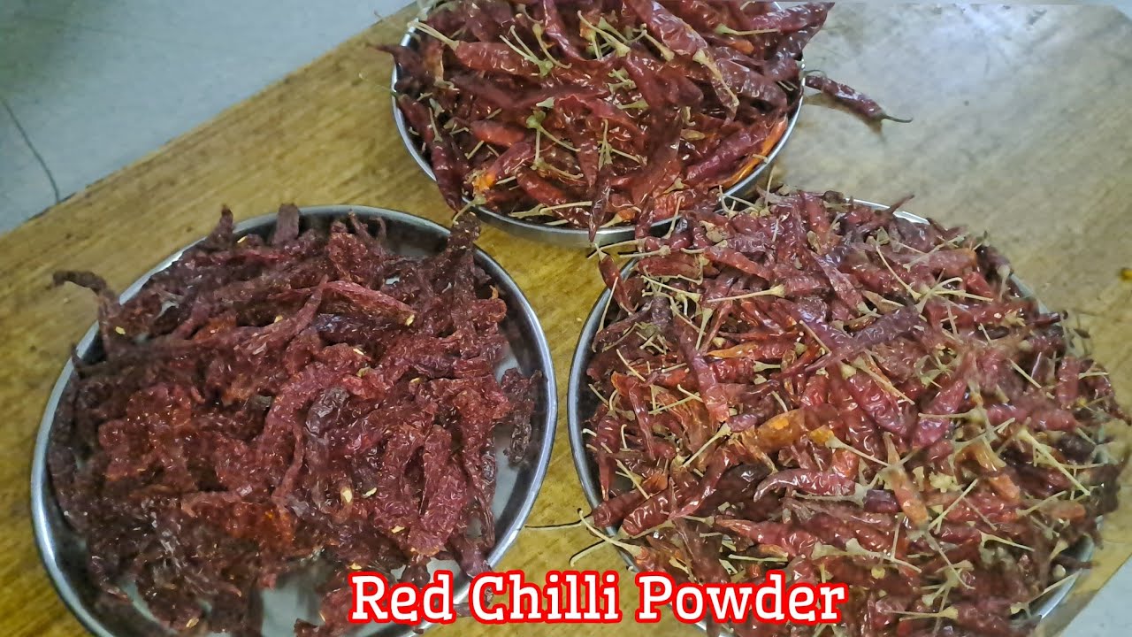 Homemade Chilli Powder | How to Make Home Made Red Chilli Powder at ...