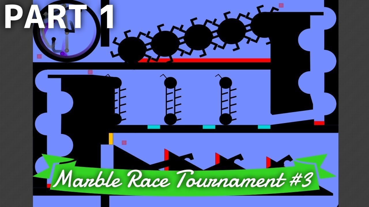 Marble Race Tournament #3: 12 Teams - Part 1/3 (Groups) | Bouncy Marble ...