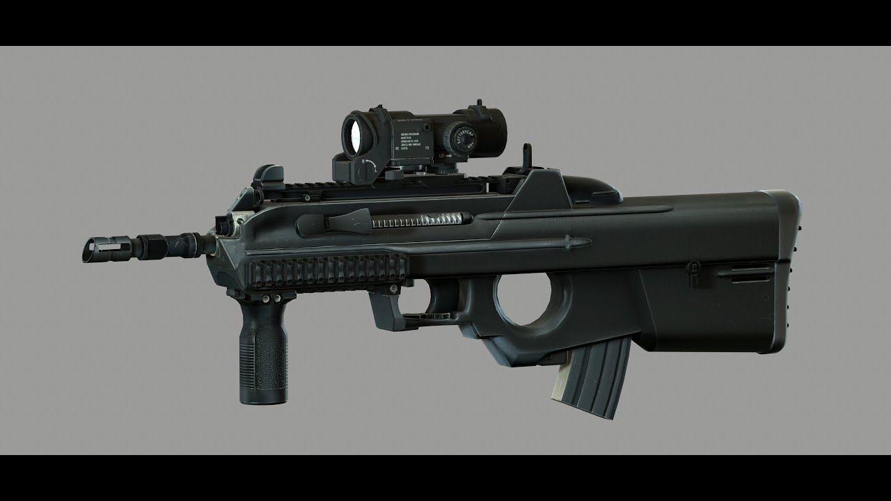 Free 3d maya model FN F2000 - YouTube