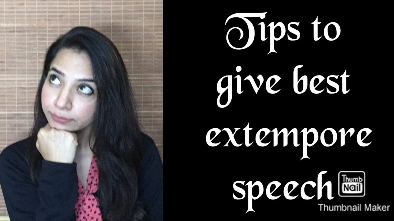 Tips to give best Extempore Speech | Pooja Gupta - YouTube