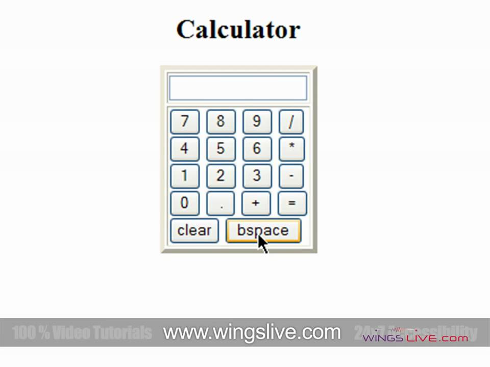 Javascript Calculator Javascript Tutorials Youtube 4229