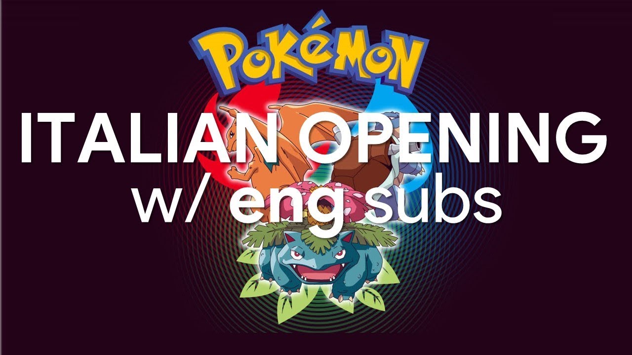 Pokémon - Italian Opening (1st season) w/ English subs - YouTube