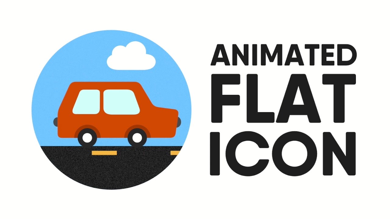 How to Create an ANIMATED FLAT ICON with Motion 5 - YouTube