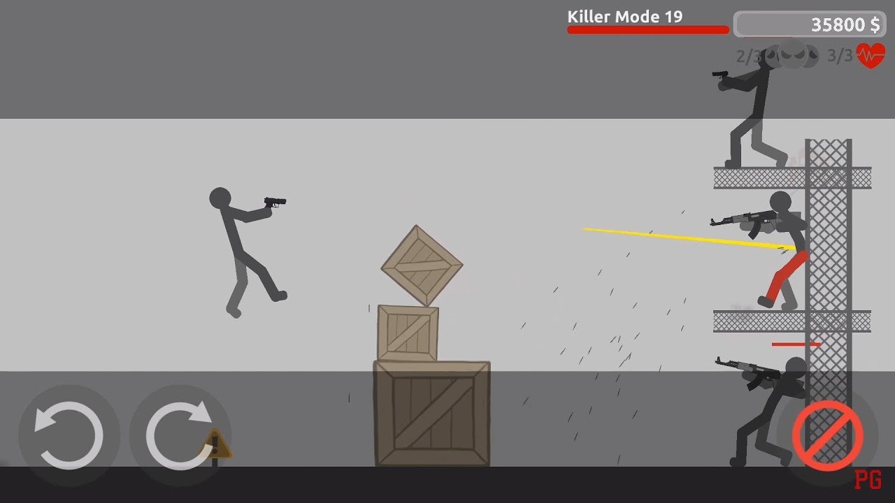 Stickman Backflip Killer 4 Part 12 Gun Levels Killer Mode / Android Gameplay HD - YouTube