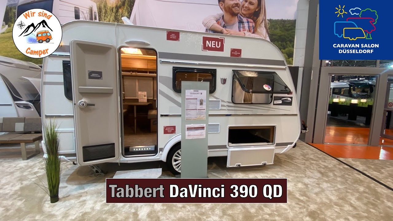 Vorstellung des neuen Tabbert DaVinci 390 QD auf dem Caravan Salon 2020 ...