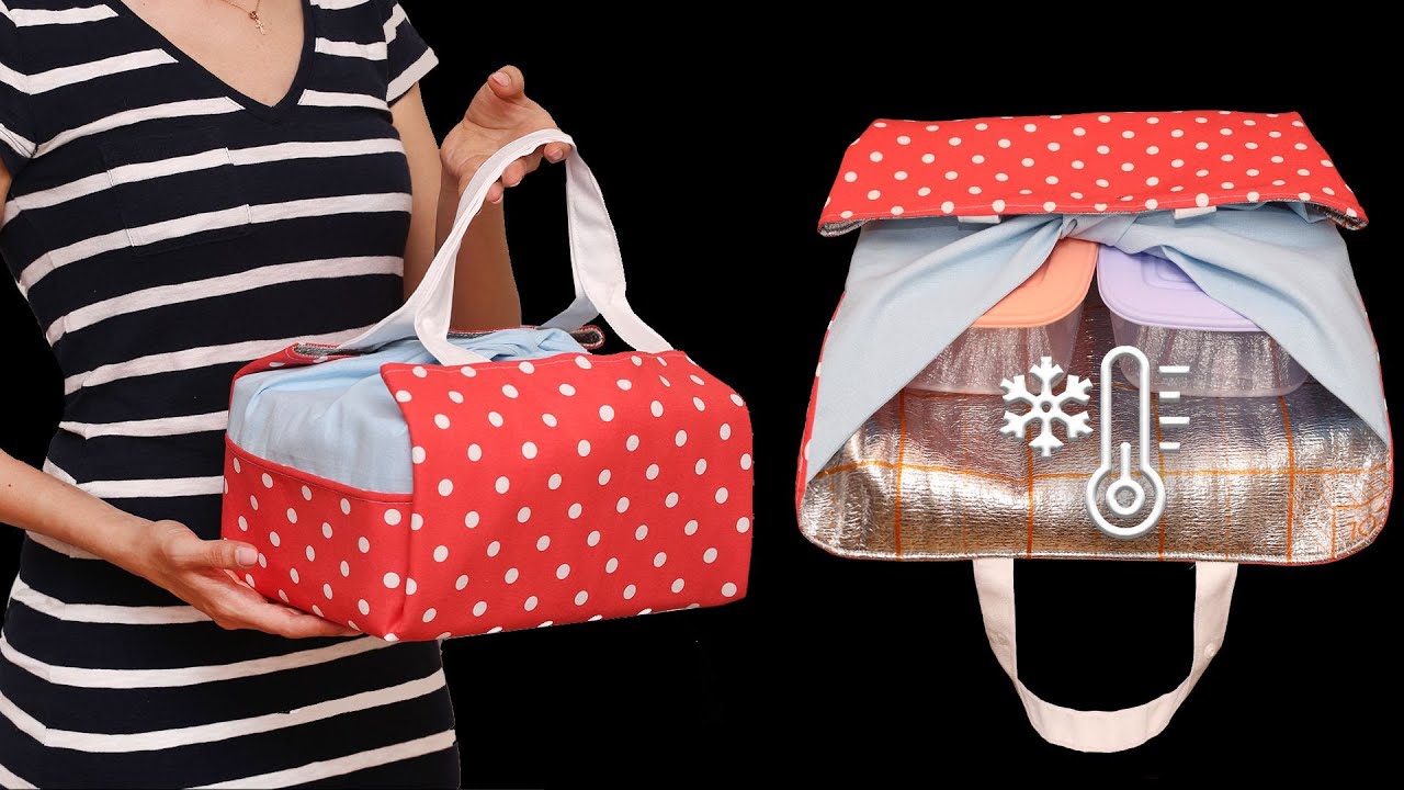 How to sew a thermal bag to the office, beach or picnic in 20 minutes ...