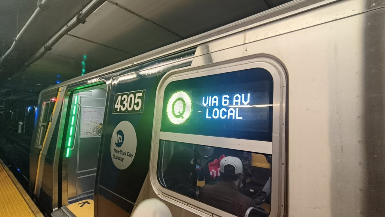 R179/R211 A Train Signed up as (F)(Q) Trains Arriving/Leaving at 72nd Street - YouTube