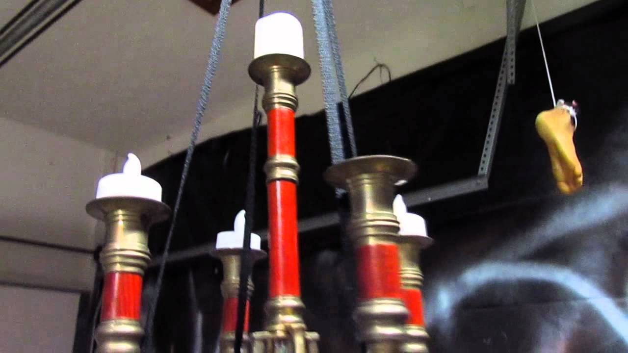 Homemade Chandelier Prop 2012 - YouTube