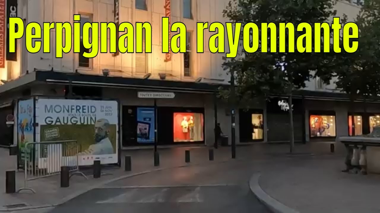Perpignan la rayonnante - 4K- Driving- French region - YouTube