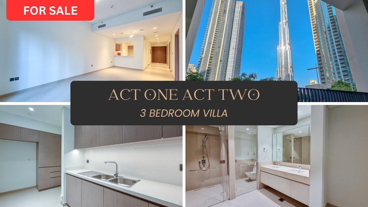 For Sale: 3 Bedroom Podium Villa with Burj Khalifa View - YouTube