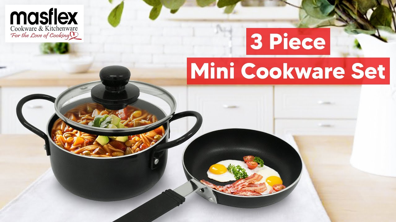 Masflex 3 Piece Mini Cookware - YouTube