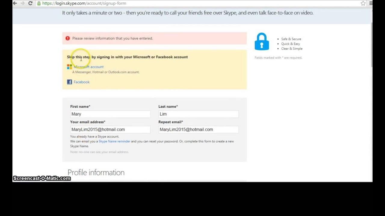 How to create skype and use skype_techbees - YouTube