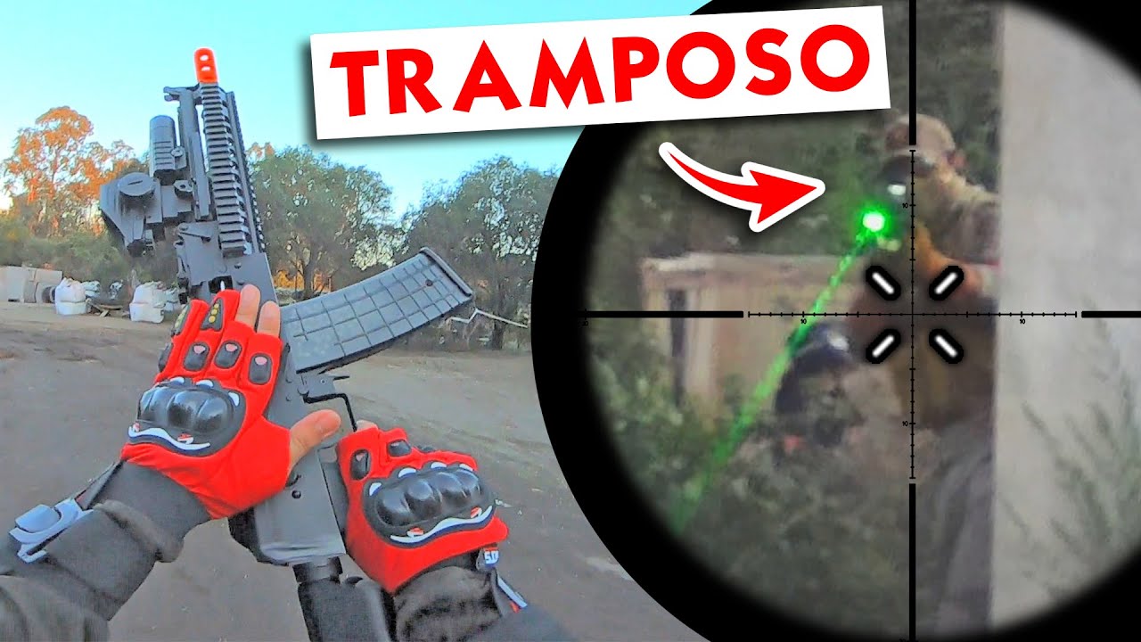 DISPARO a TRAMPOSO con AK de 400 FPS ️ 😱 SE ENOJA 🤬 Yio Airsoft ...