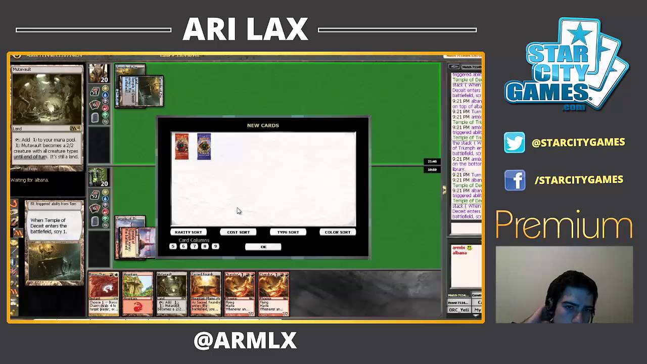 05/22/2014 - Ari Lax - Rw Burn - Round 3 [Magic: the Gathering] - YouTube